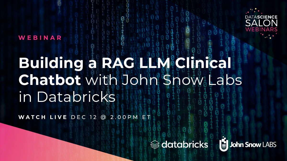 Building A Rag Llm Clinical Chatbot With John Snow Labs In Databricks